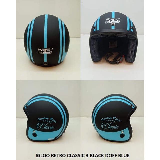 Jual Helm Bogo Reto Igloo Retro Classic (Free Kaca Helm) | Shopee Indonesia