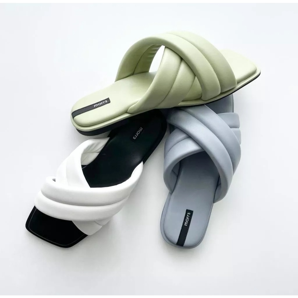 Jual Sandal Model Silang Double Full Busa Empuk Kekinian Sendal Wanita ...