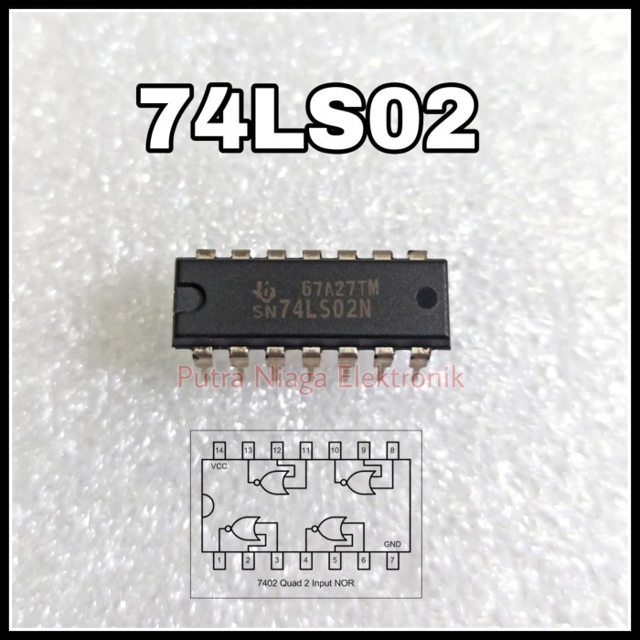 Jual ic TTL 7402 74LS02 Quad NOR Gate Logic High Quality putr4n14 Segera Dapatkan | Shopee Indonesia