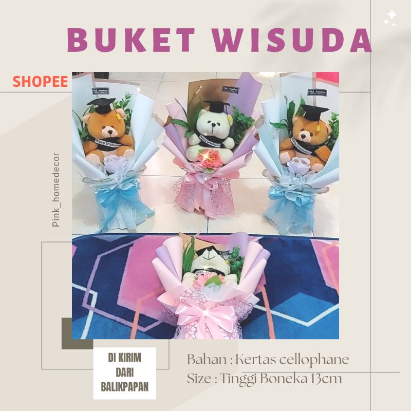Jual Buket Wisuda, Bucket Boneka atau Bunga, Hadiah wisuda (BACA ...