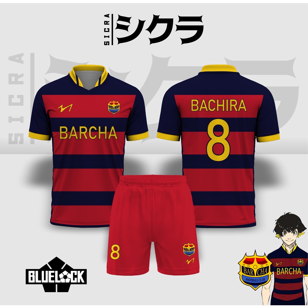 Jual Jersey Anime Blue Lock Barcha Cosplay Bola Manga | Shopee Indonesia
