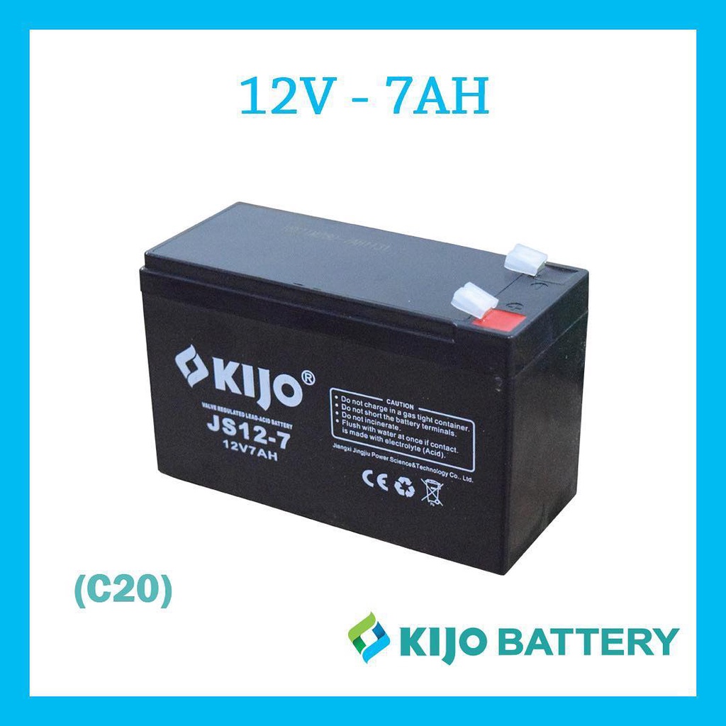 Jual Baterai UPS Kijo 12V 7Ah Battery UPS 12 Volt 7 Ah VRLA Battery Kijo JS12-7 | Shopee Indonesia