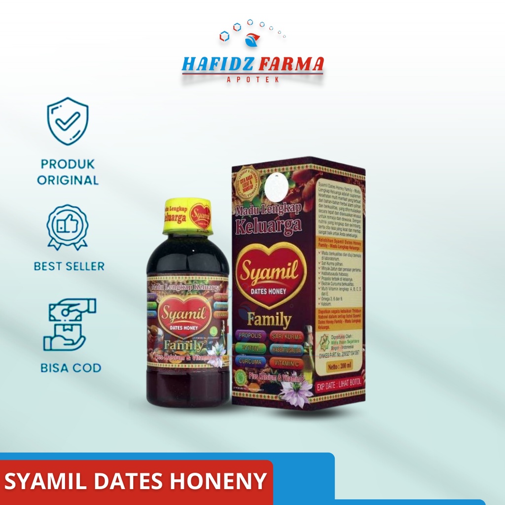 Jual Sari kurma Syamil dates honey Family 200ml | Shopee Indonesia