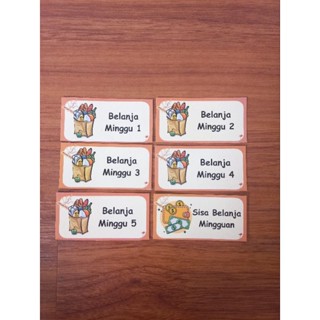 Jual (PART 1) NEW STICKER BUDGETING / STICKER KEUANGAN / STICKER DOMPET ...