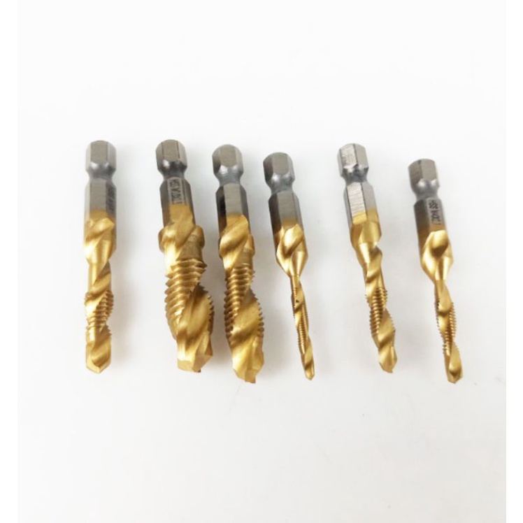 Jual Mata Bor Drill Bit Countersink Baja HSS Plating Hex Shank Screw ...