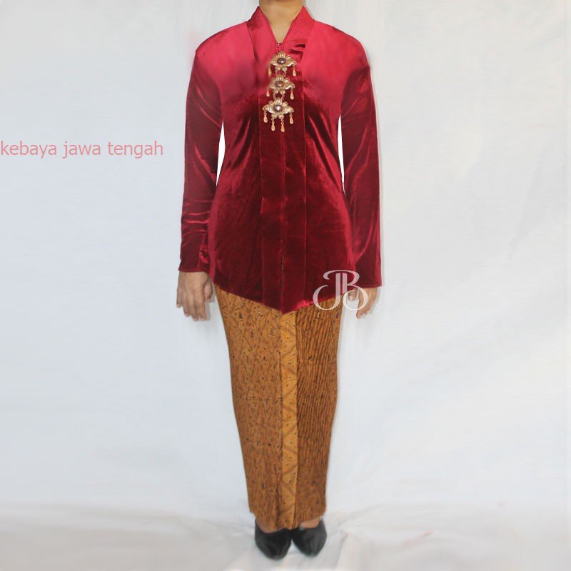 Jual kebaya wanita Set Kebaya Kartini Bludru Kebaya Bludru | Shopee ...