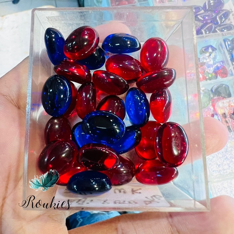 Jual [HANYA BATU] Batu Merah Siam & Blue Safir Sintetis | Shopee Indonesia