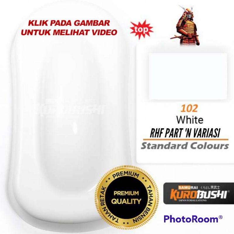 Jual CAT SEMPROT SAMURAI PAINT WHITE 102 / PYLOX PUTIH GLOSSY | Shopee Indonesia