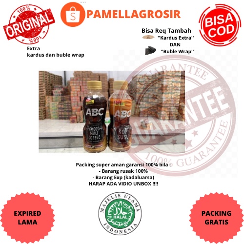 Jual KOPI ABC BOTOL COFFEE 200ML CAIR READY TO DRINK RTD SUSU CHOCO ...