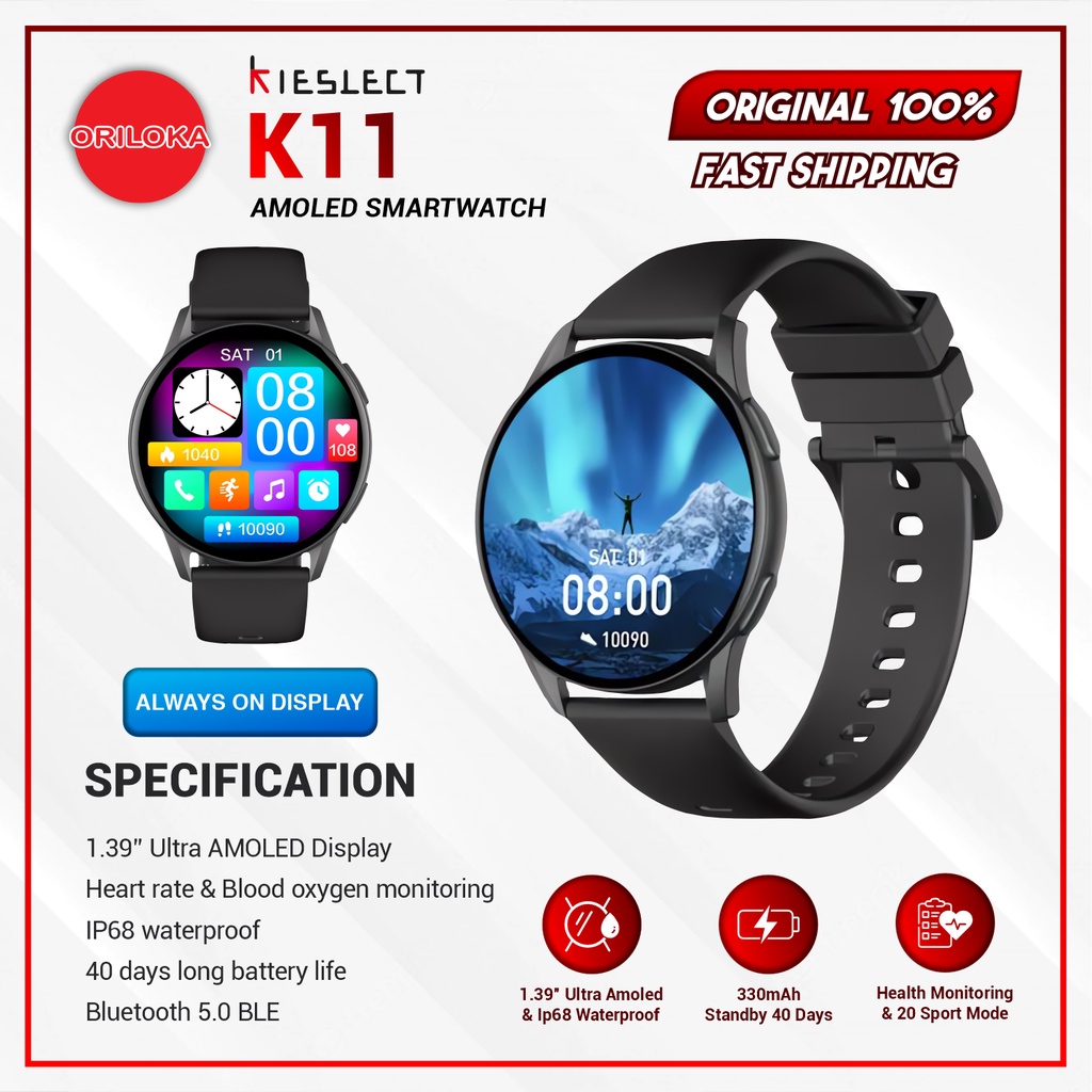 Jual Smartwatch Kieslect K11 Ultra AMOLED Display | Shopee Indonesia