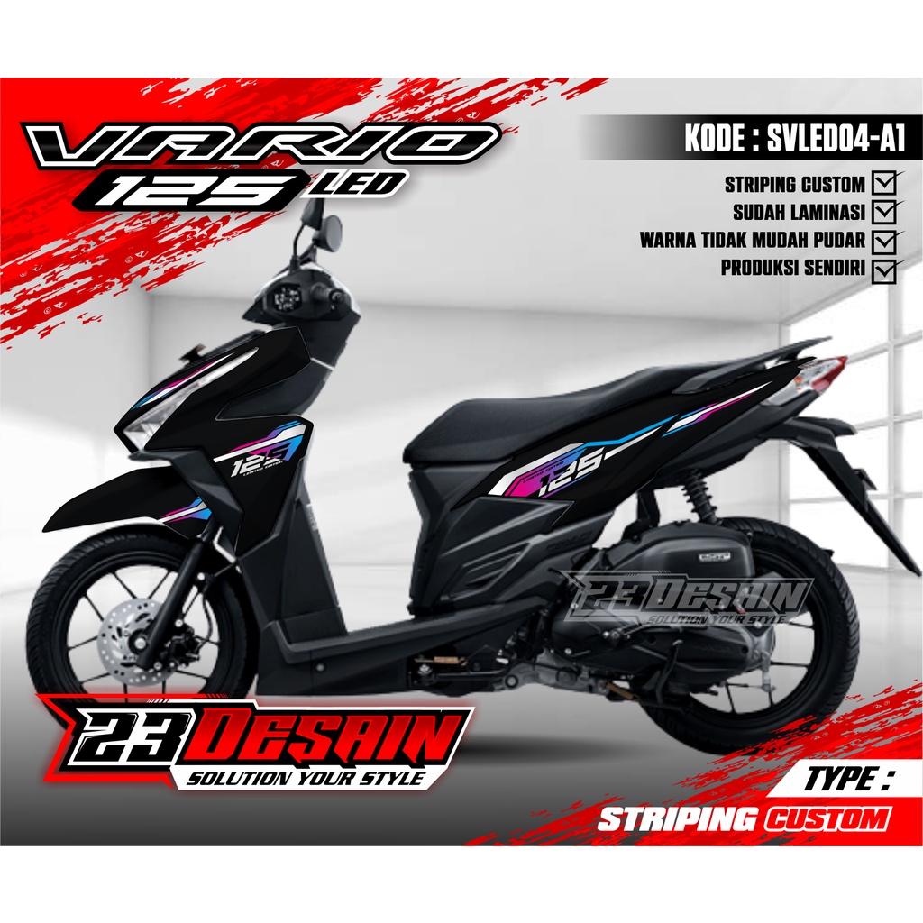 Jual Striping 125 stiker vario 125 deca vario 125 Cutting Sticker Vario 125 All New - Aksesoris ...