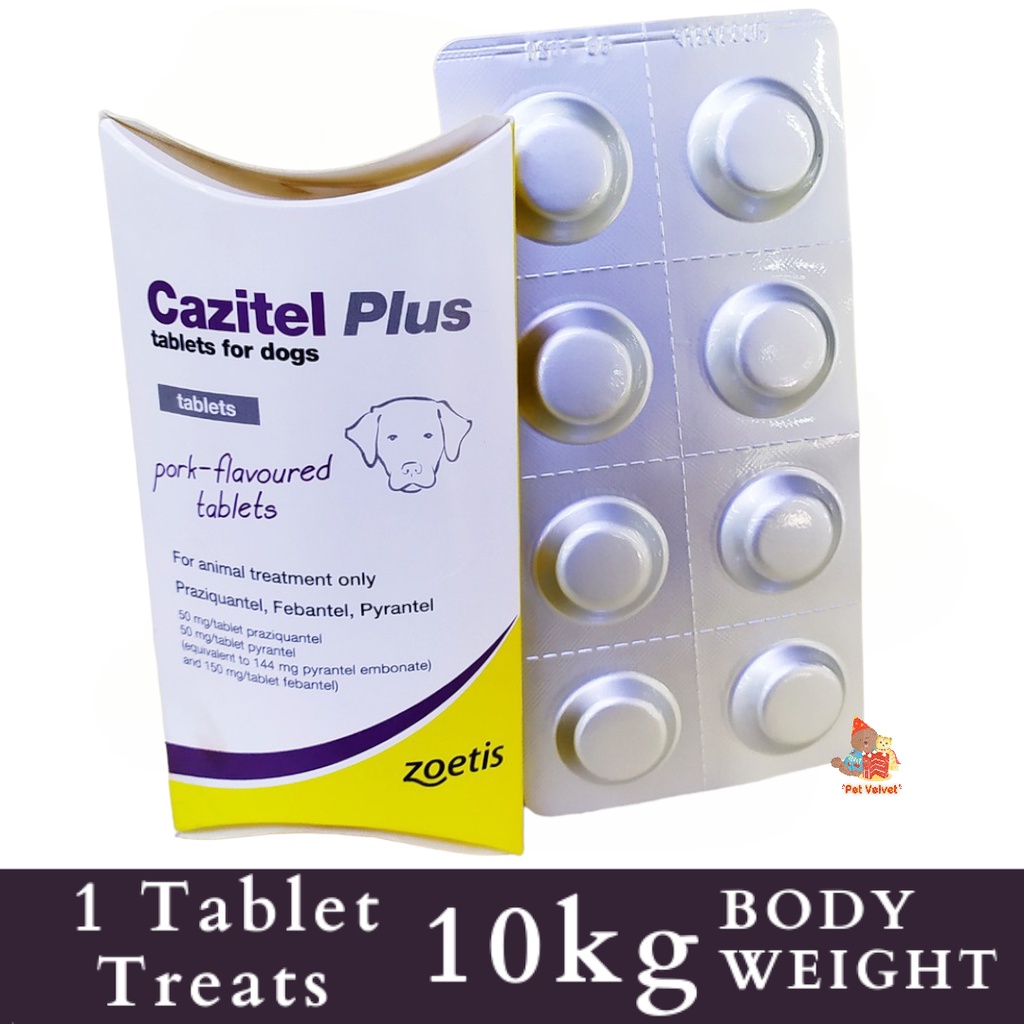 Jual Cazitel Plus Dog - Obat Cacing Anjing Ampuh Zoetis (1 Tablet ...