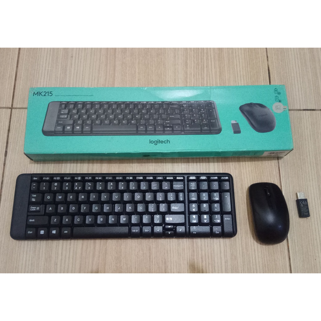 Jual Keyboard + Mouse Logitech MK215 Wireless Combo Second Like New ... Jual Keyboard + Mouse Logitech MK215 Wireless Combo Second Like New ...
