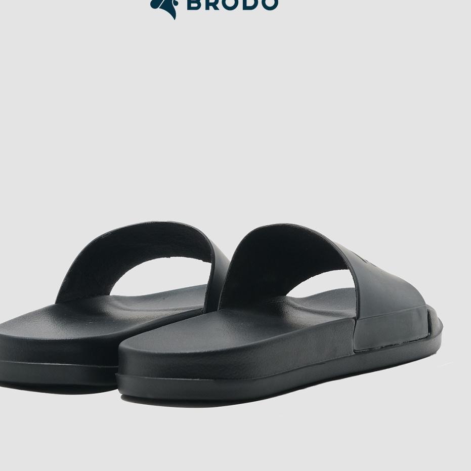 Jual Paling Laris BRODO - Sandal Broslides Signature Full Black ...