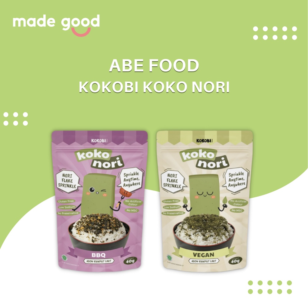 Jual Abe Food Kokobi Koko Nori - Abon Nori Rumput Laut Tabur 40gr ...