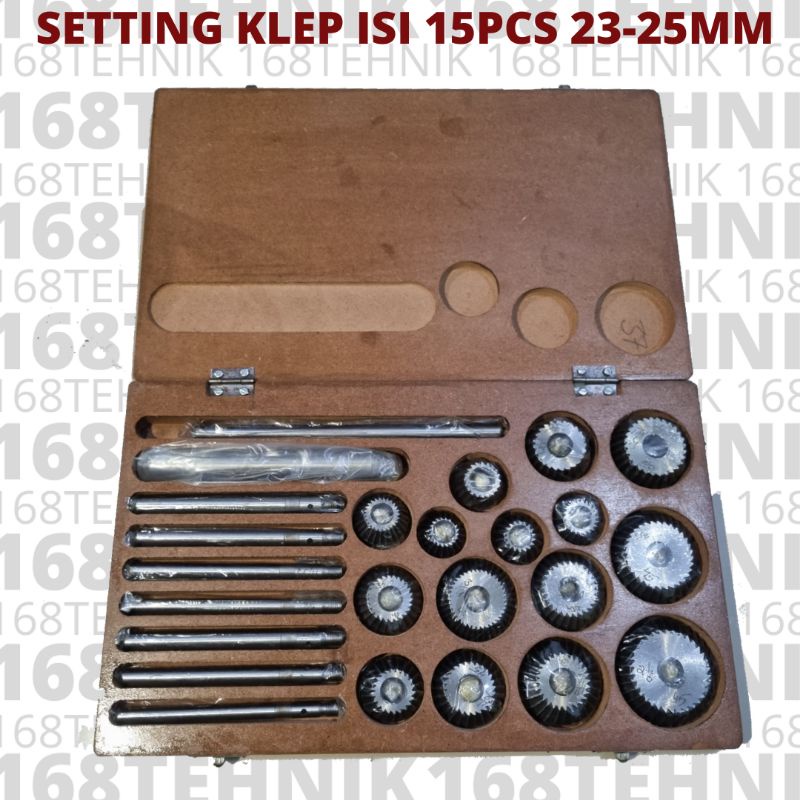 Jual SETTING KLEP ISI 15 PCS / VALVE SEAT CUTTER / ALAT SELTING KLEP ...