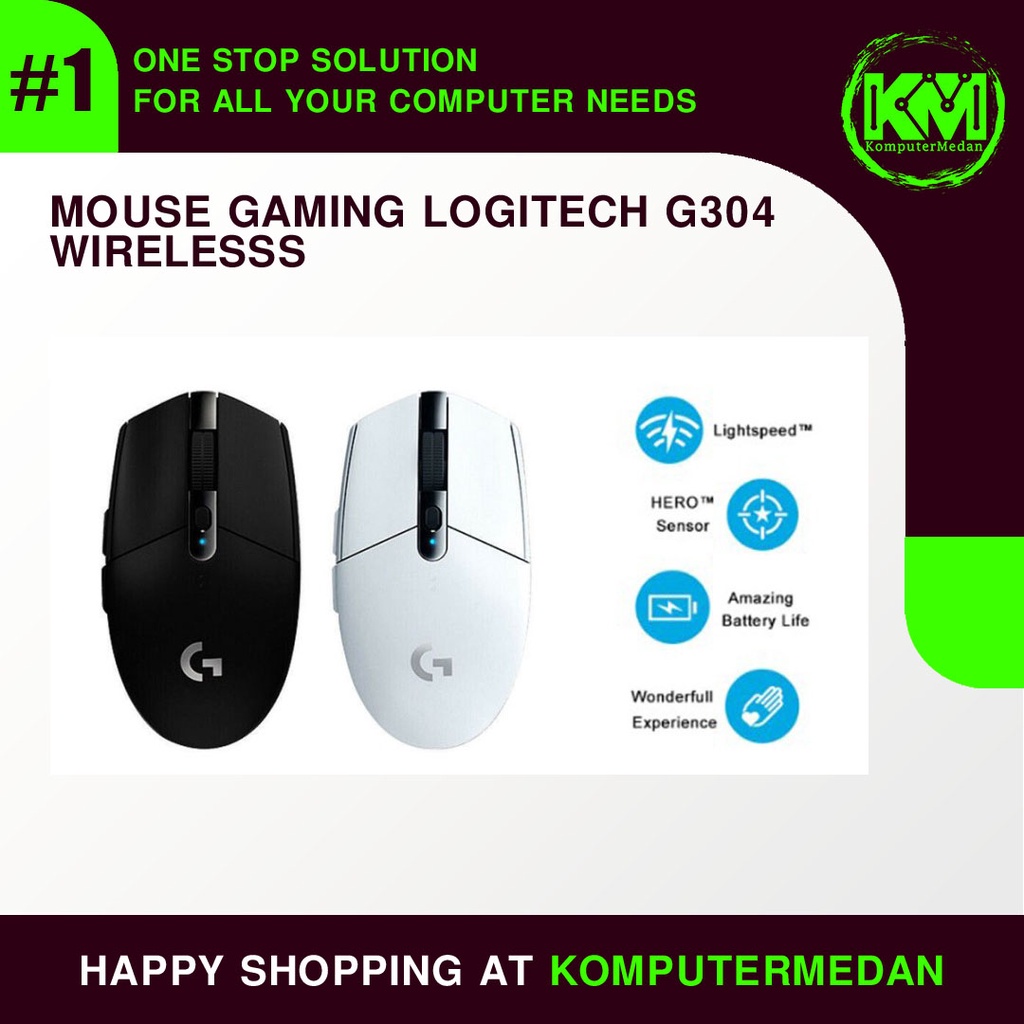 Jual Logitech G304 Lightspeed Mouse Gaming Wireless Sensor 12K DPI ...