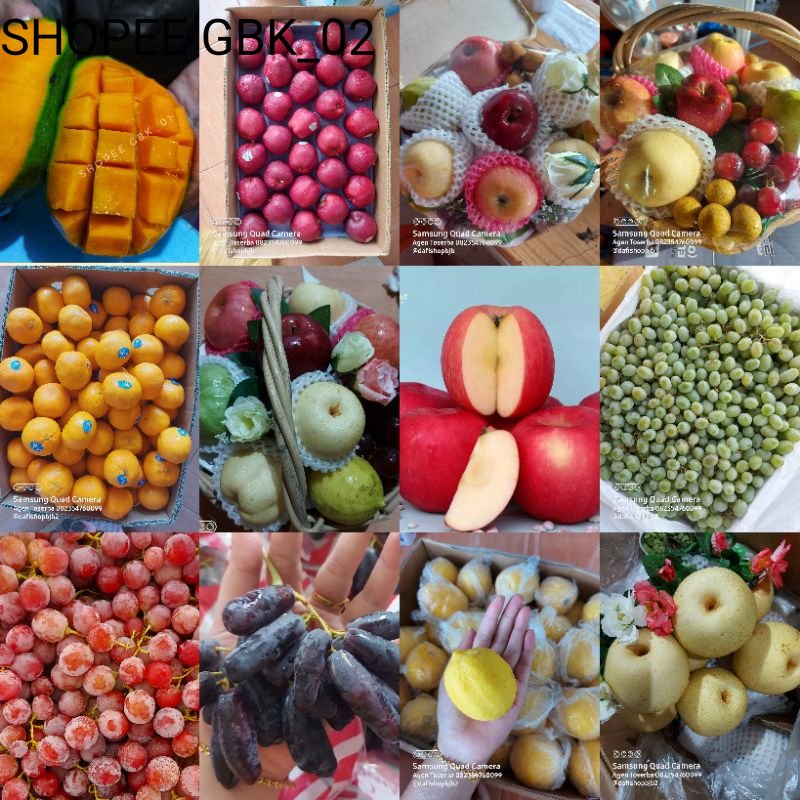 Jual COD 1 KG ANEKA BUAH BUAHAN SEGAR IMPORT DAN LOKAL MANGGA MADU ...