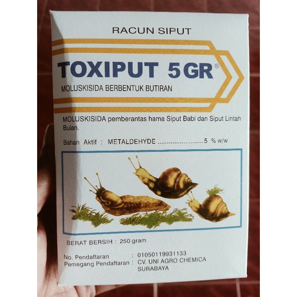 Jual Toxiput moluskisida racun siput 250 gram obat anti bekicot keong ...