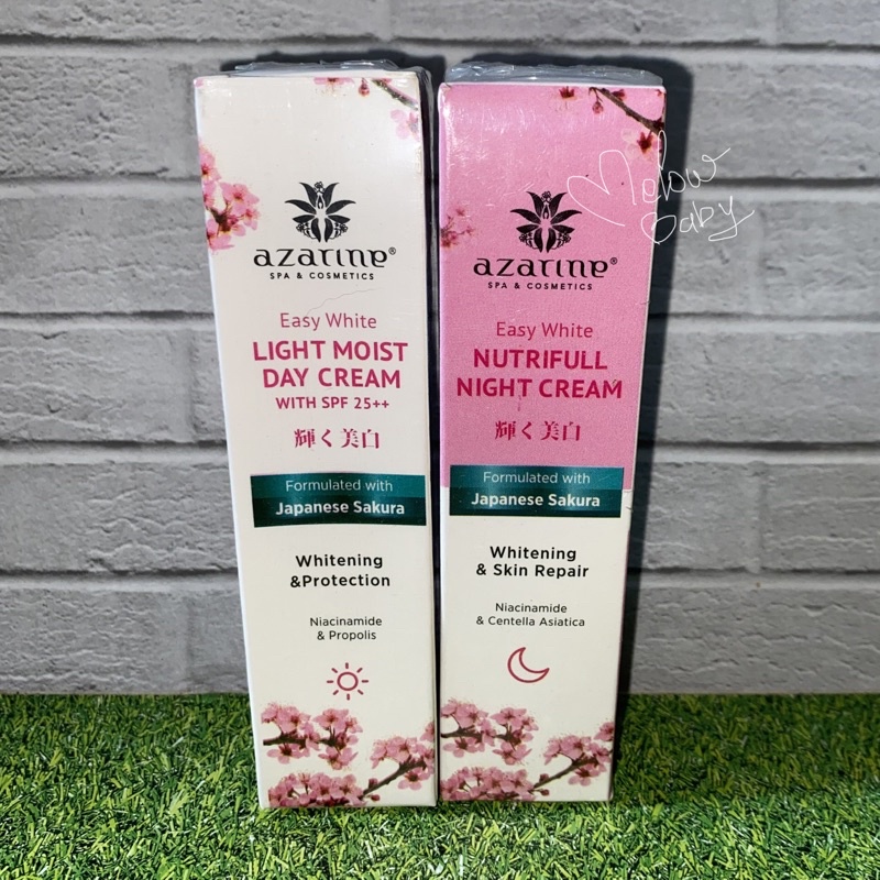 Jual AZARINE Easy White Light Moist Nutrifull Day Night Cream | Shopee ...