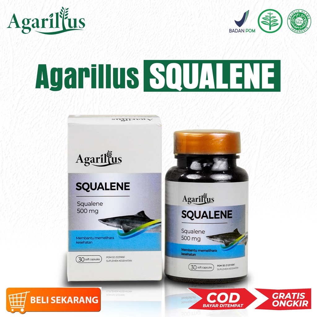 Jual Agarillus Squalene Minyak Hati Ikan Hiu 30 Kapsul | Shopee Indonesia