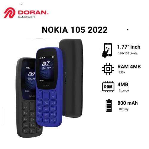 Jual Handphone | HP Nokia 105 2022 - Nokia Jadul - Original Garansi TAM 1Tahun | Shopee Indonesia