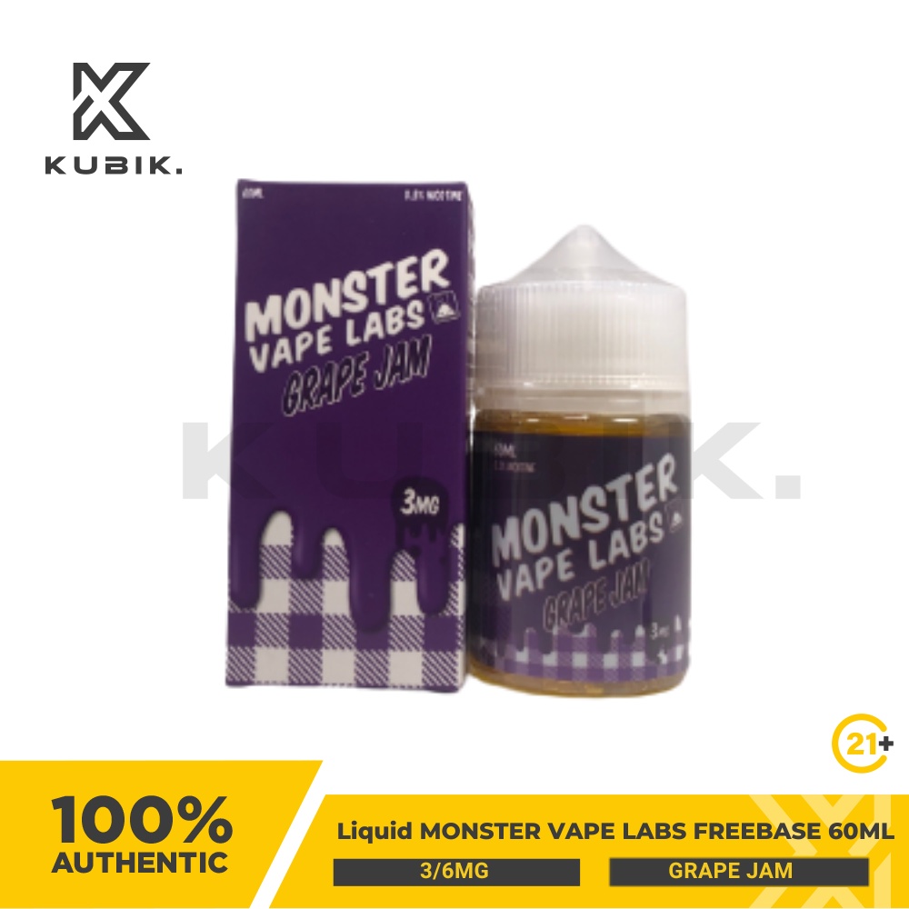 Jual Liquid Monster Vape Labs Grape Jam USA 60ML by Jam Monster | Shopee Indonesia