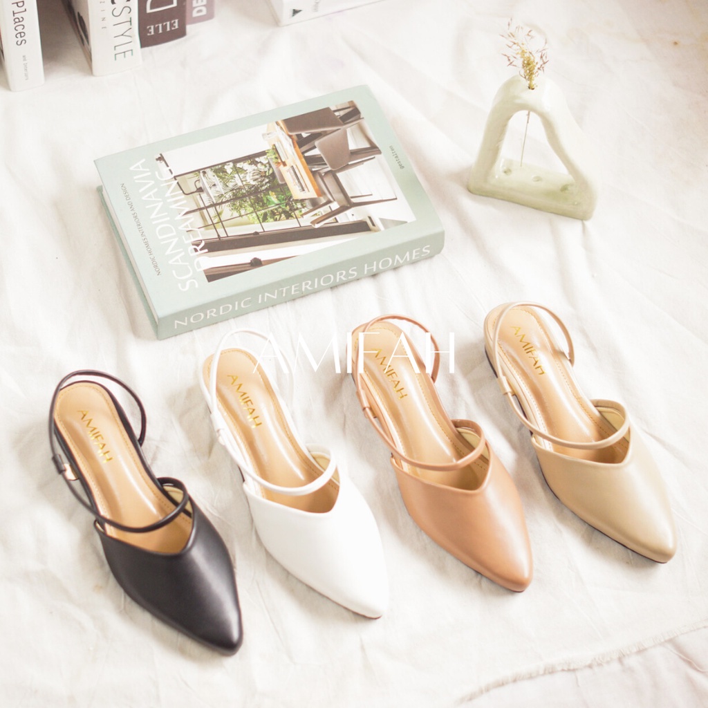 Jual AMIFAH SENDAL HEELS MULES 3CM ( MAYANZA SERIES ) | Shopee Indonesia