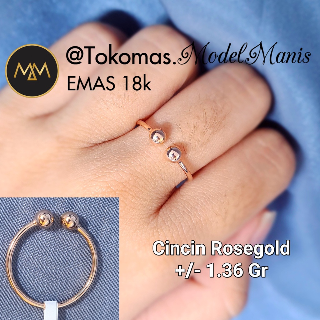 Jual Cincin Tinju emas italy rosegold 750 kadar 18k | Shopee Indonesia