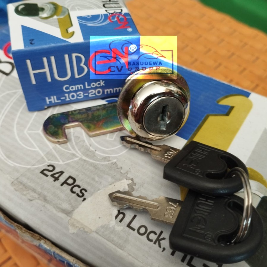 Jual HUBEN KUNCI CAMLOCK HL 103 - 20MM / KUNCI LOKER HUBEN 20 MM | Shopee Indonesia