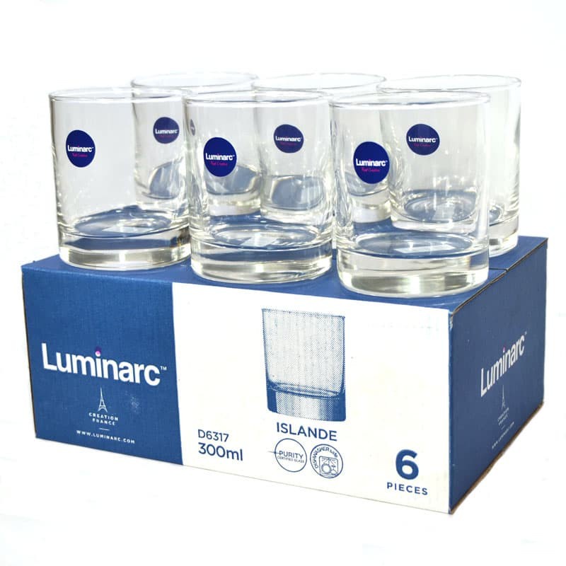 Jual LUMINARC Islande Tumbler Old Fashion 30 cl Gelas Kaca Glass 300ml ...