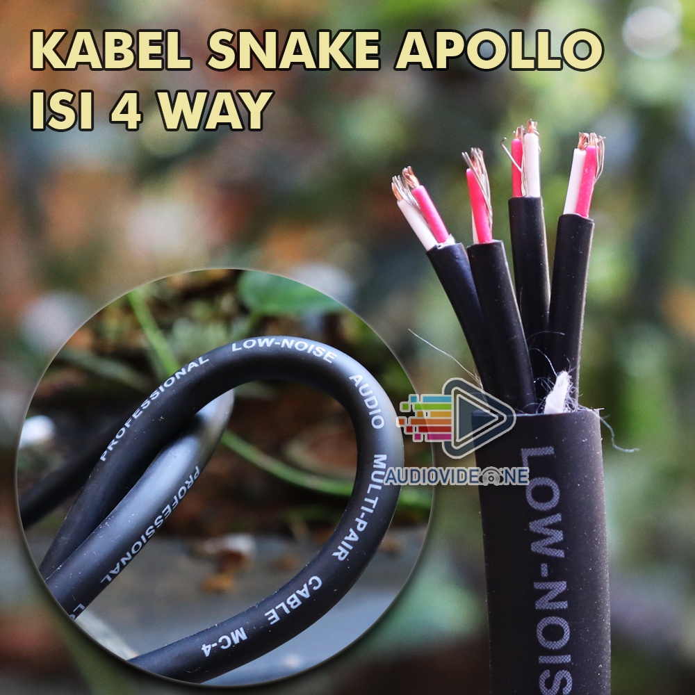 Jual Kabel Snake Apollo Isi 4 Way Kabel Snek Kabel Cumi Per Meter ...