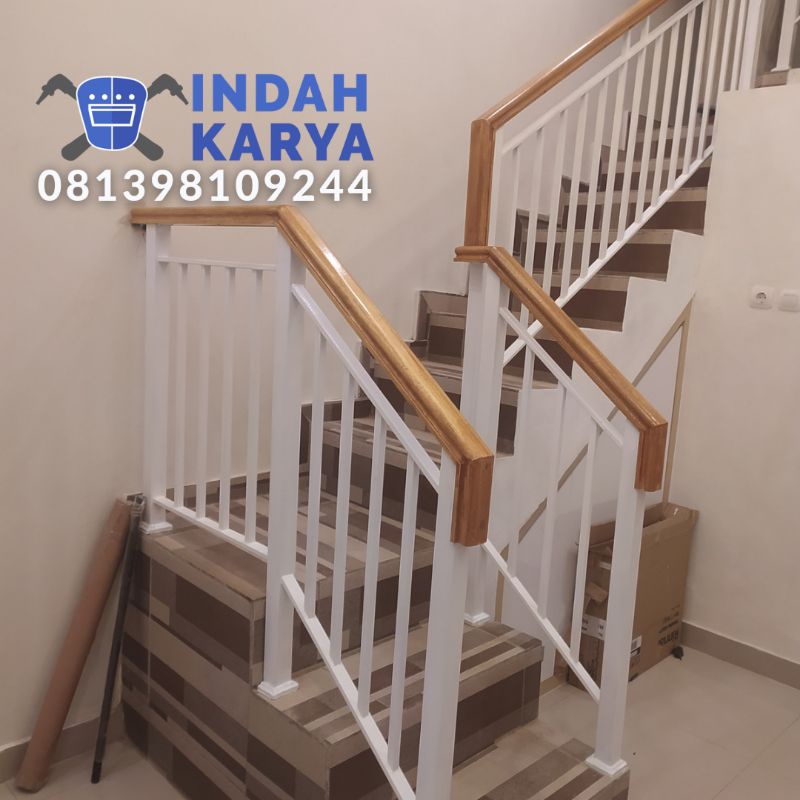 Jual railing tangga dan balkon handrail kayu | Shopee Indonesia