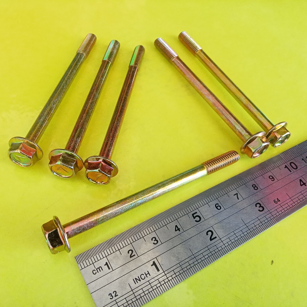 Jual FLANGE BOLT KUNING M6 X 80 / BAUT 10 KUNCI 10 / BAUT TOPI M6 X 80 ... Jual FLANGE BOLT KUNING M6 X 80 / BAUT 10 KUNCI 10 / BAUT TOPI M6 X 80 ...