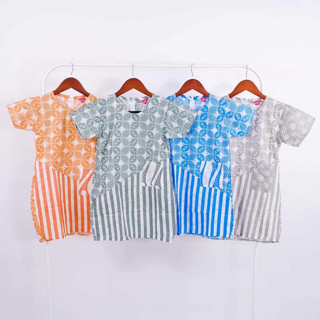 Jual DRESS BATIK STAR LURIK BERKANTONG KOMBINASI MOTIF LURIK DRESS ...