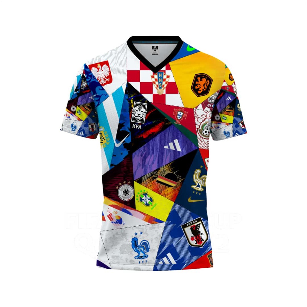 Jual JERSEY FIFA WORLD CUP PIALA DUNIA QATAR 2022 2023 BEST SELLER BAJU KAOS LOGO LOGO NEGARA ...
