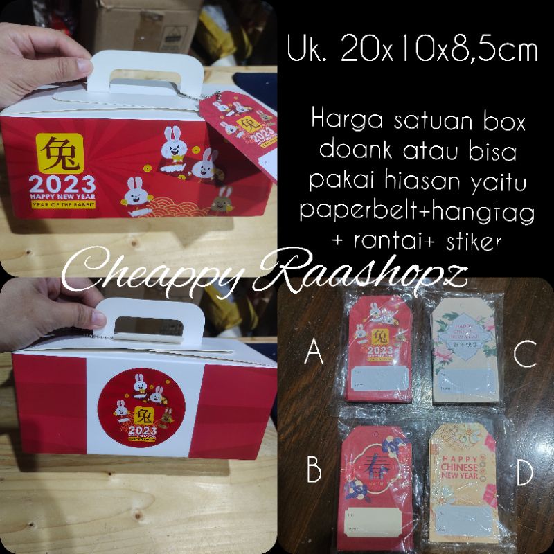 Jual WHITE Box 20x10 Box Imlek 20x10 Box Kue Imlek Box Brownies Imlek ...