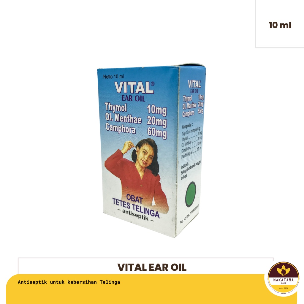 Jual VITAL EAR OIL OBAT TETES TELINGA ANTISEPTIC ISI 10ML | Shopee ...