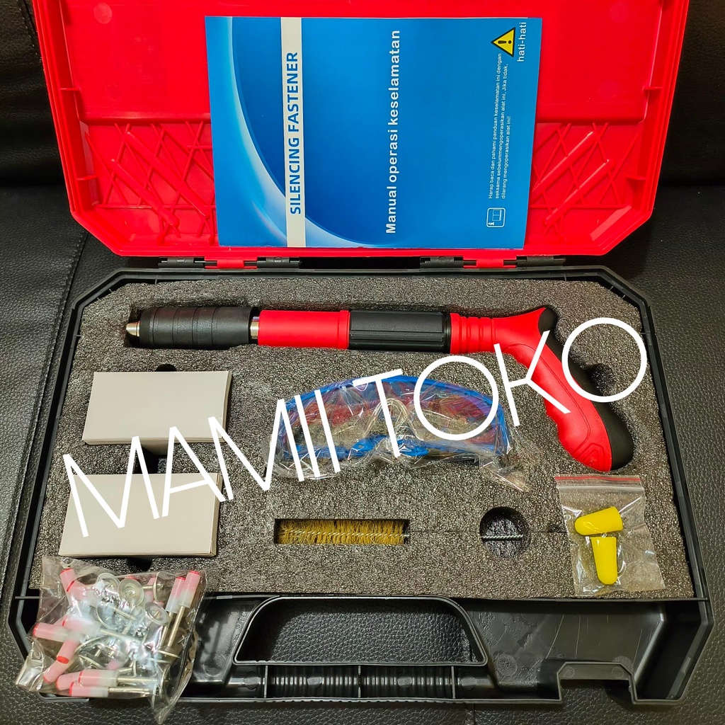 Jual Ramset gun mini Alat tembak paku beton baja Nails Pistol Mesiu ...