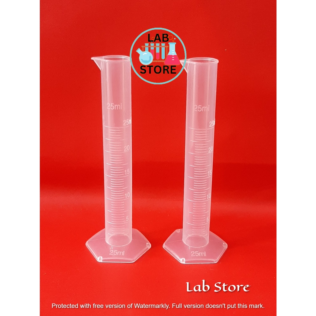 Jual Gelas Ukur Plastik / Gelas Takar Plastik / Plastic Measuring Cylinder 25ml | Shopee Indonesia