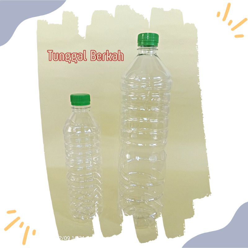 Jual BOTOL PLASTIK 1,5 Liter / 1500 ml dan 600 ml / Botol PET / Botol ...