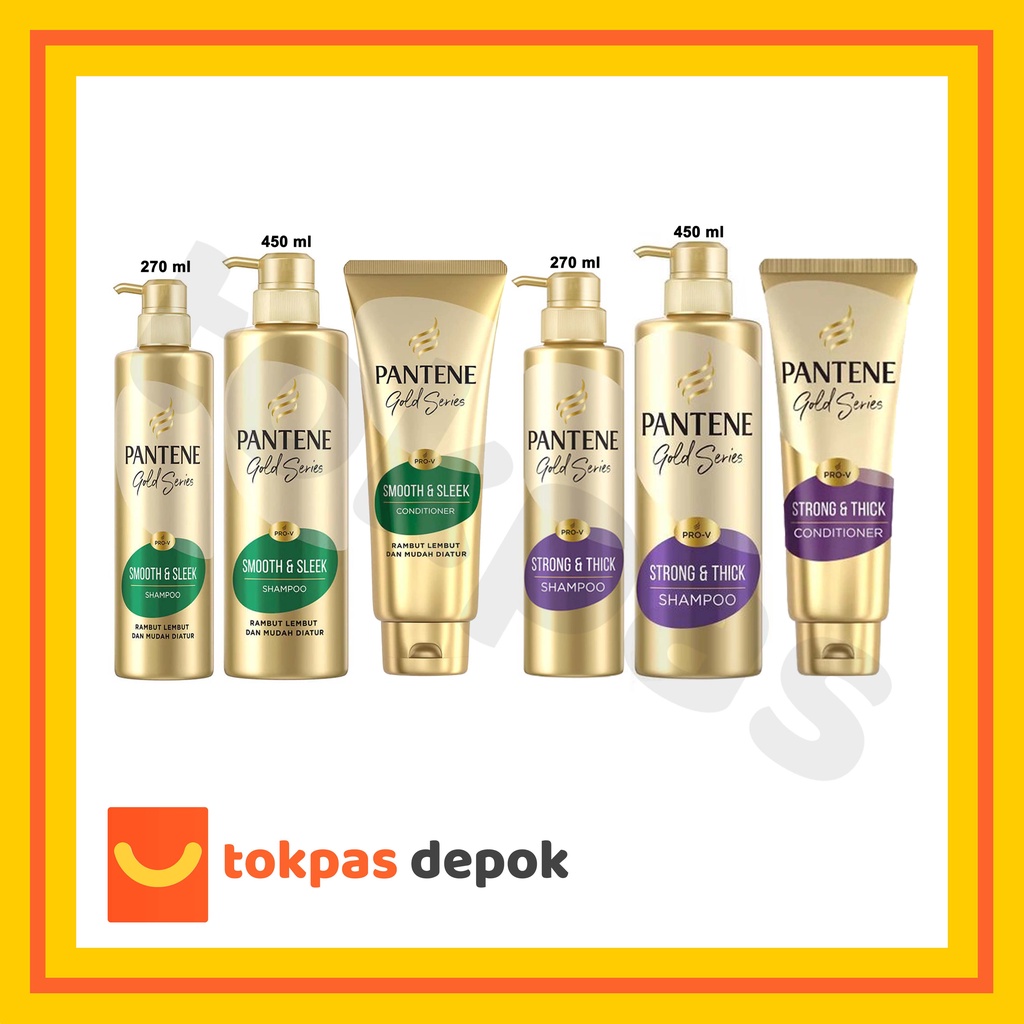 Jual Pantene Pro-V Gold Series Shampoo / Conditioner Gold Smooth ...