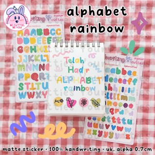 Jual [SHEET] STICKER STIKER ALPHABET RAINBOW ALFABET HURUF KECE TULISAN ...