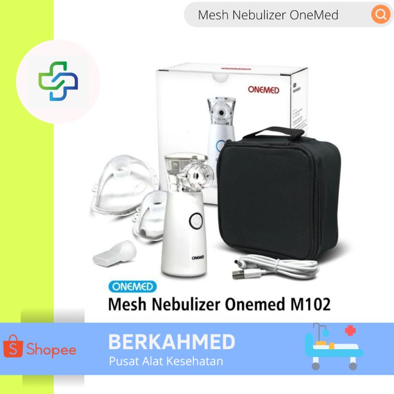 Jual Mesh Nebulizer M102/Nebulizer Portable Onemed/Alat Uap Inhealer ...