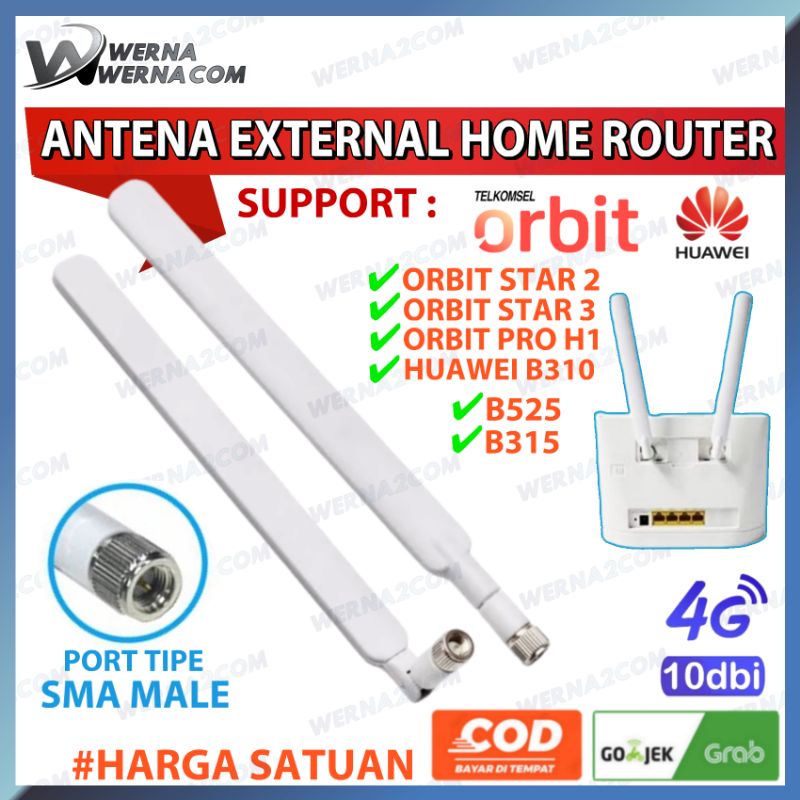 Jual Antena External Router / modem untuk Orbit, Huawei B310 B315 B311 ...