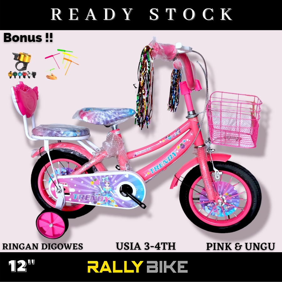 Jual Sepeda sepedah anak perempuan cewek usia umur 3 th sampai 4 th ...