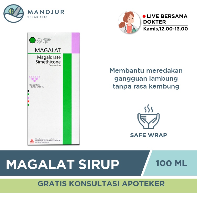 Jual Magalat Sirup 100 ml - Sirup Obat Gangguan Maag dan Asam Lambung ...