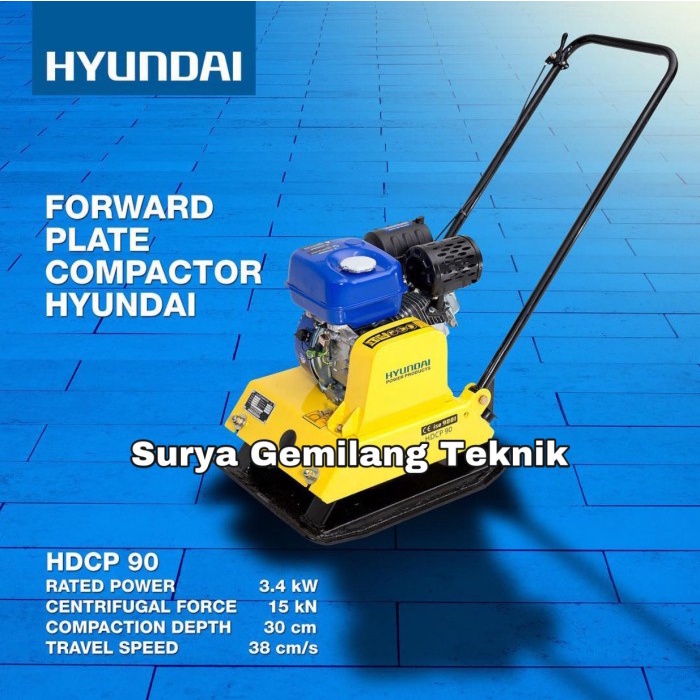 Jual Mesin Stamper - Plate Compactor Hyundai Hdcp90 Plate Compactor ...