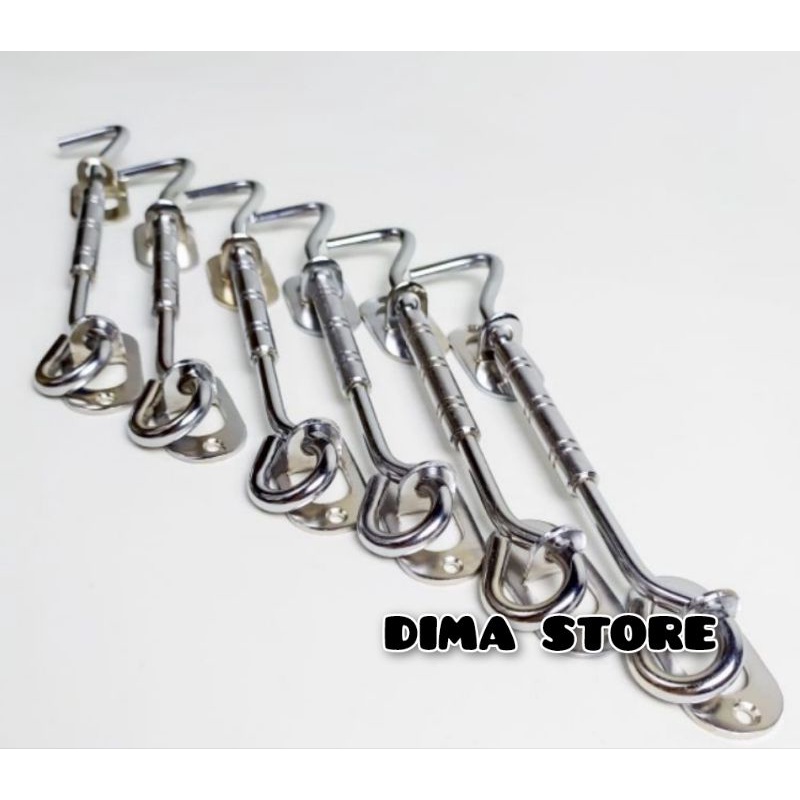 Jual ( 6 pcs ) Grosir Hak Angin 8" Penyangga Jendela Bulat Besi Padat ...