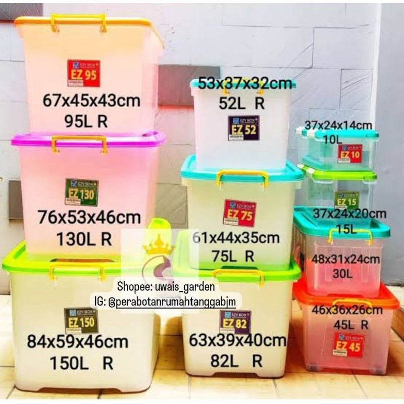 Jual BOX CONTAINER EZ SERBAGUNA MULTIFUNGSI (WARNA RANDOM) | Shopee ...
